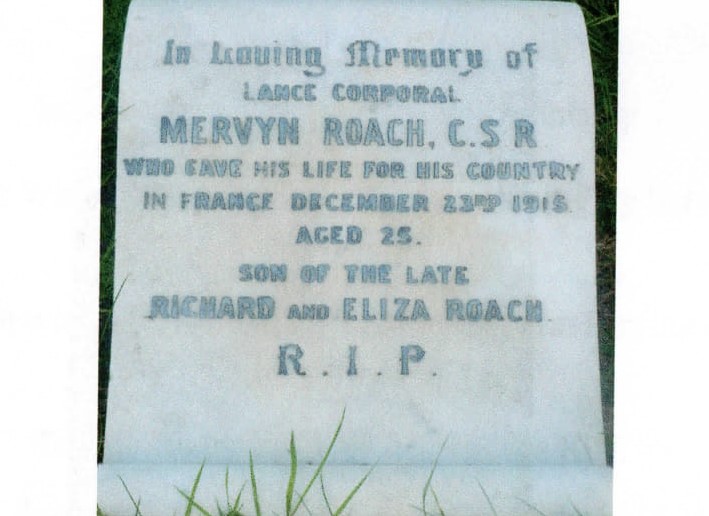 Memorials in West Down churchyard – DIARY OF MERVYN ROACH, A WW1 SOLDIER